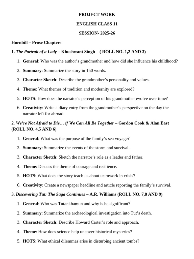 Project Work | PDF | Poetry