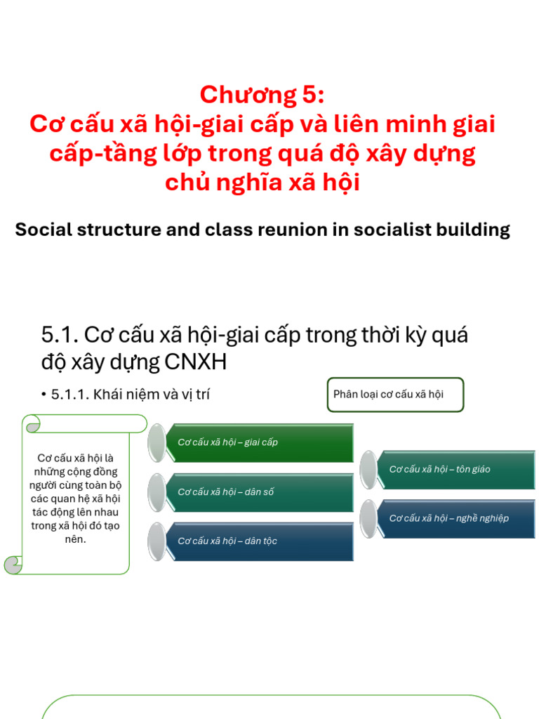 Lesson 5 - Social Structure and Class Union in Socialist Building | PDF