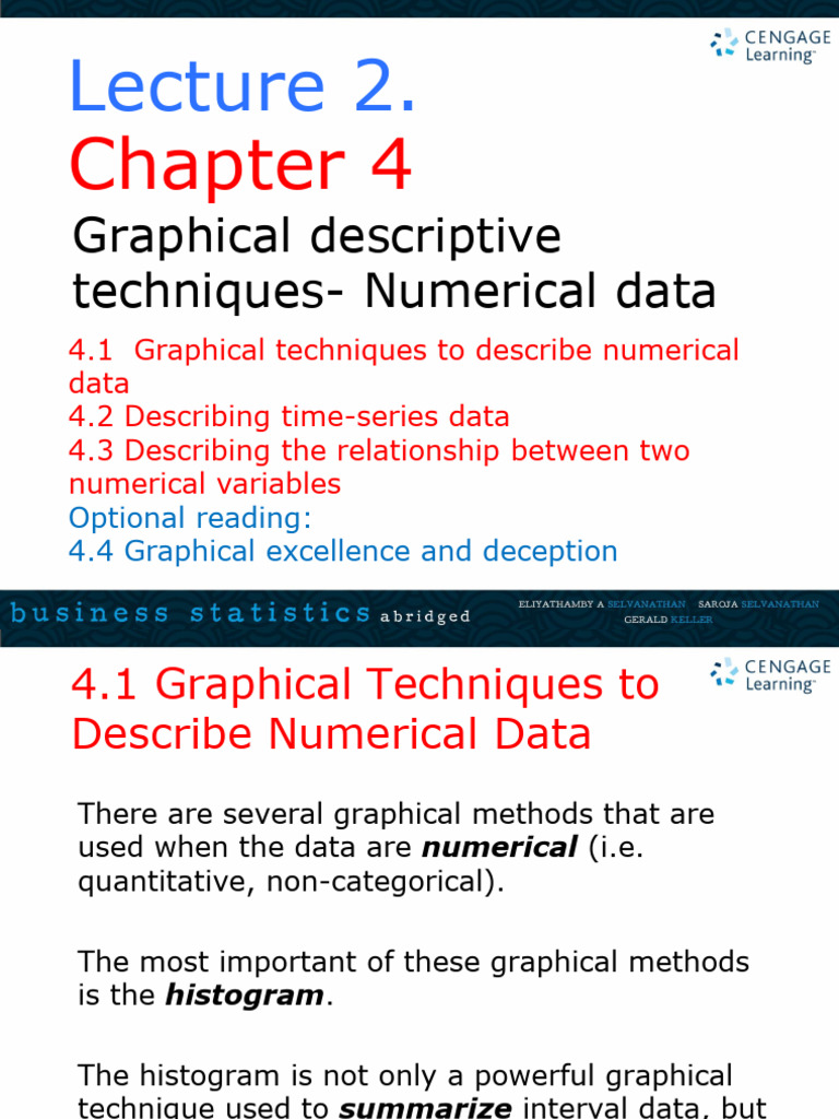 Lecture 2 | PDF | Histogram | Mean
