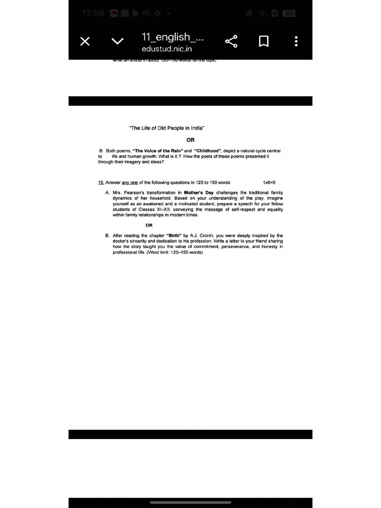 English Sample Paper | PDF