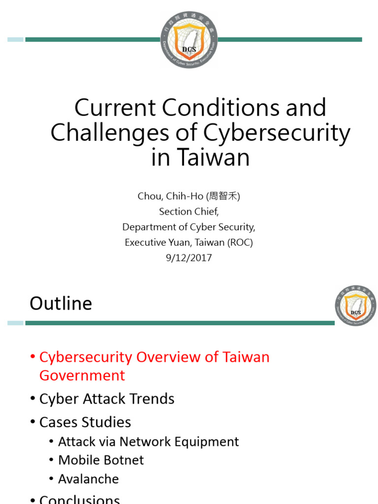 Current-Conditions-and-Challenges-of-Cybersecurity-in-Taiwan | PDF ...