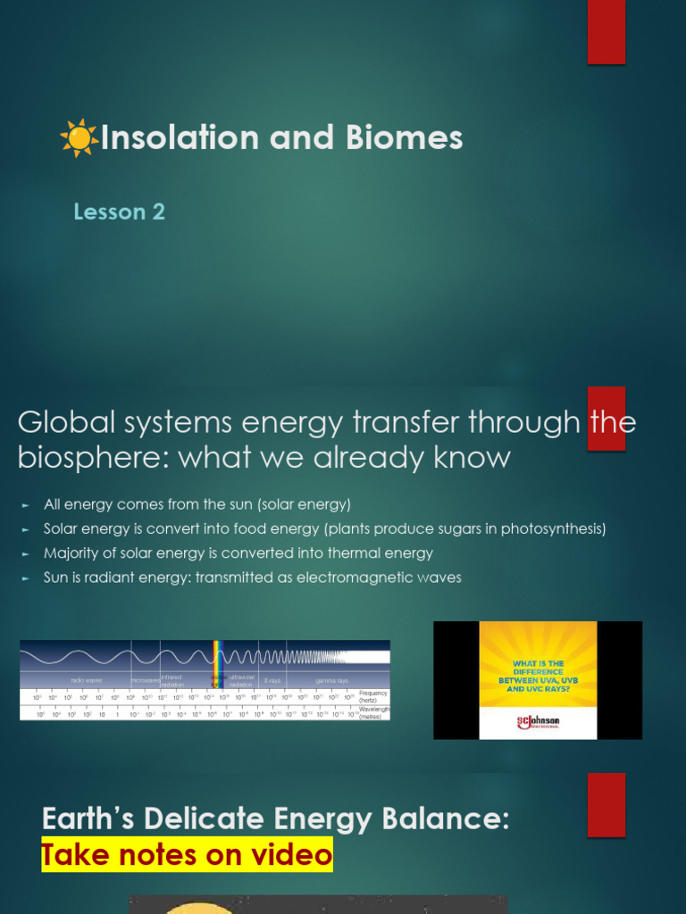 Lesson 2 - Insolation and Biomes | PDF | Greenhouse Effect | Earth