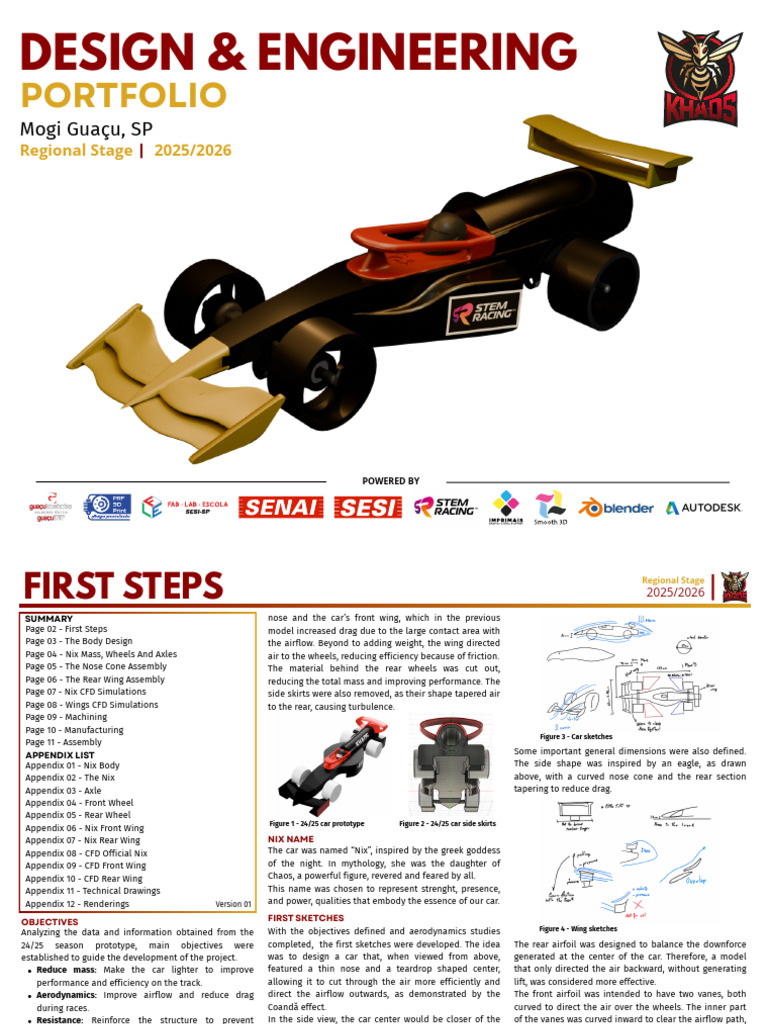 Khaos Design & Engineering Portfolio | PDF | Lift (Force) | Drag (Physics)