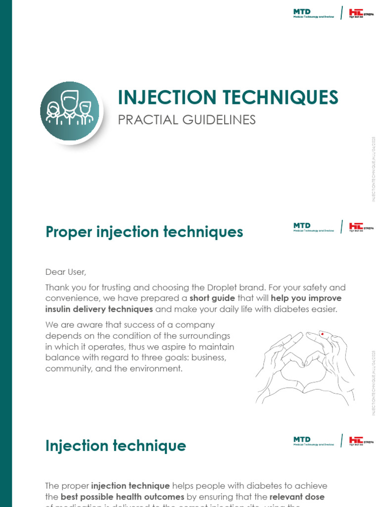 Essential Insulin Injection Techniques Guide | PDF | Injection ...
