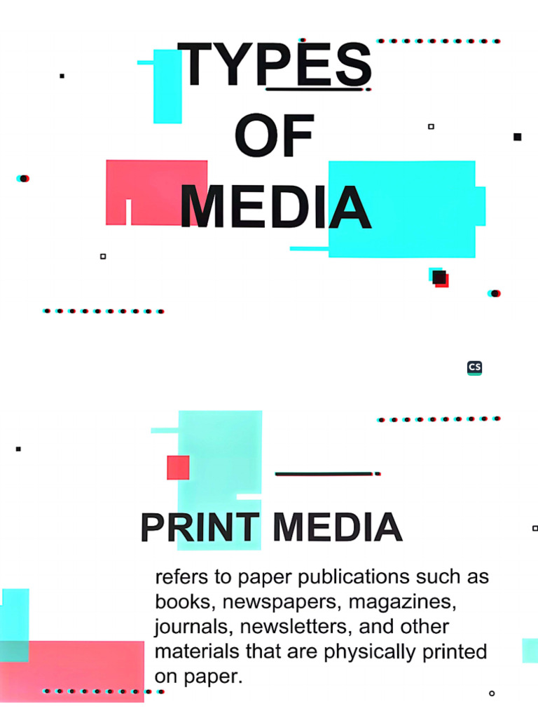 Chapter 4 Types of Media | PDF