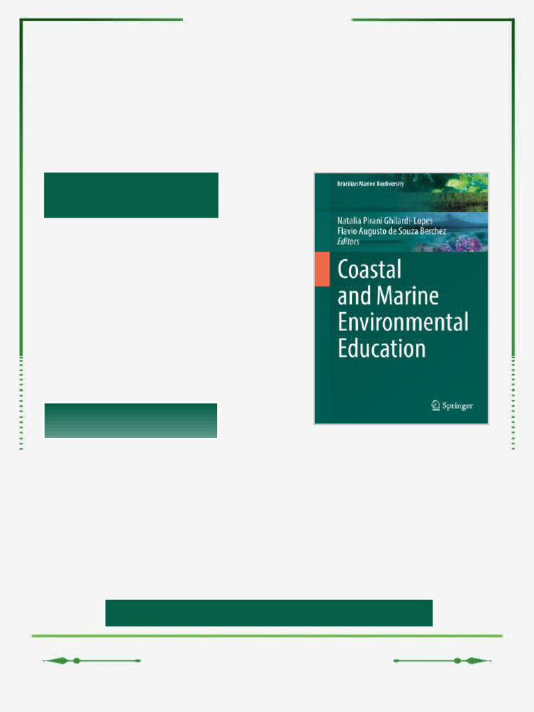 Coastal and Marine Environmental Education Natalia Pirani Ghilardi ...