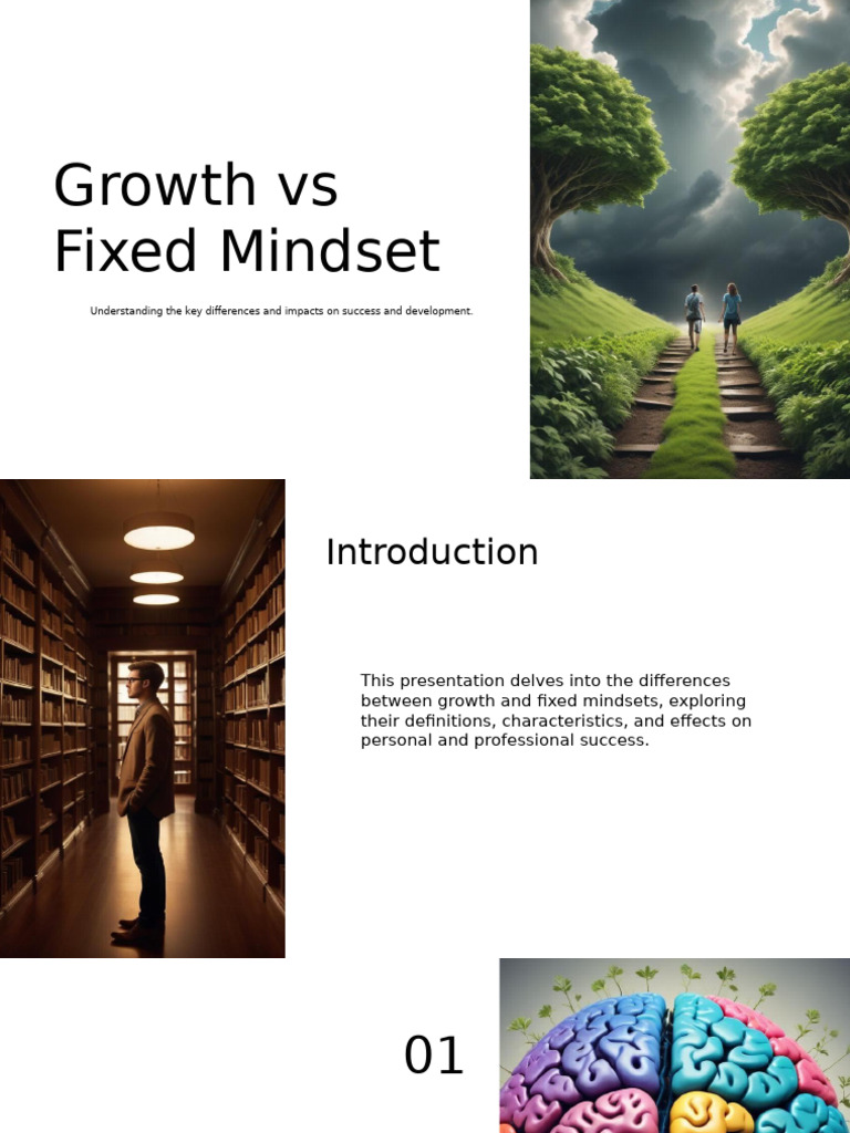 Growth vs Fixed Mindset Explained | PDF | Mindset | Psychological ...