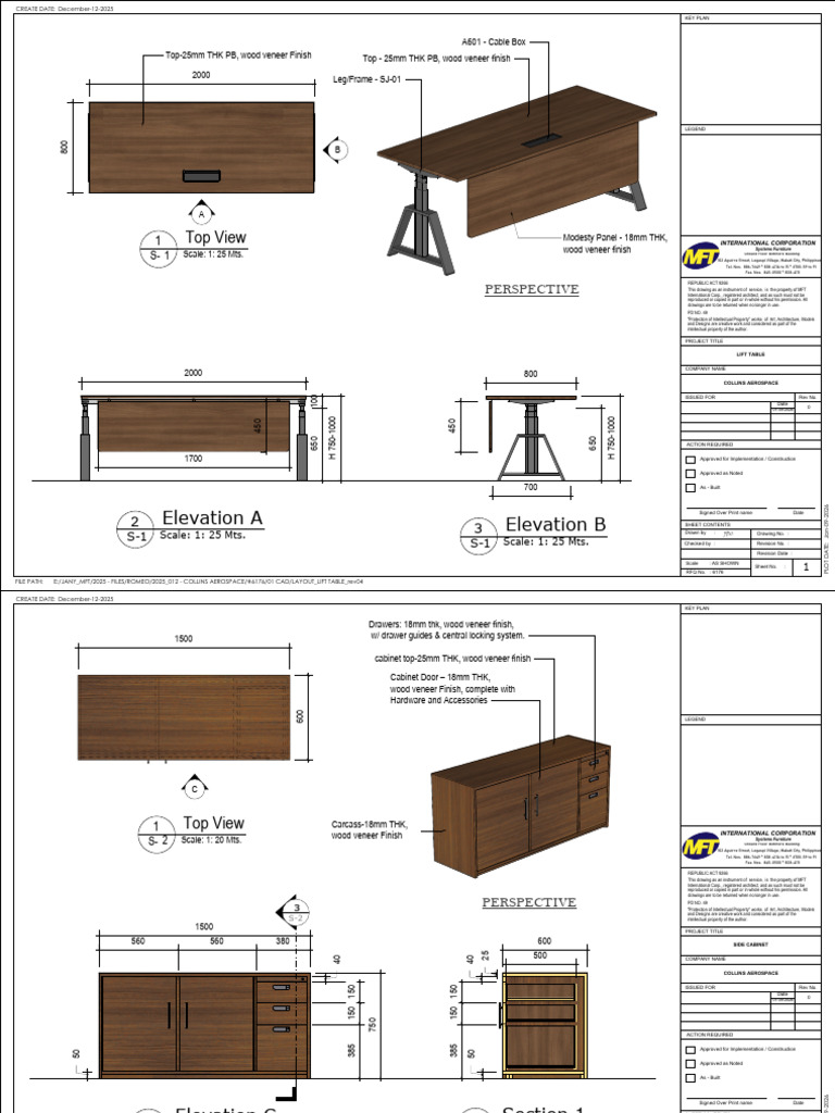 Lift Table Design and Specifications | PDF