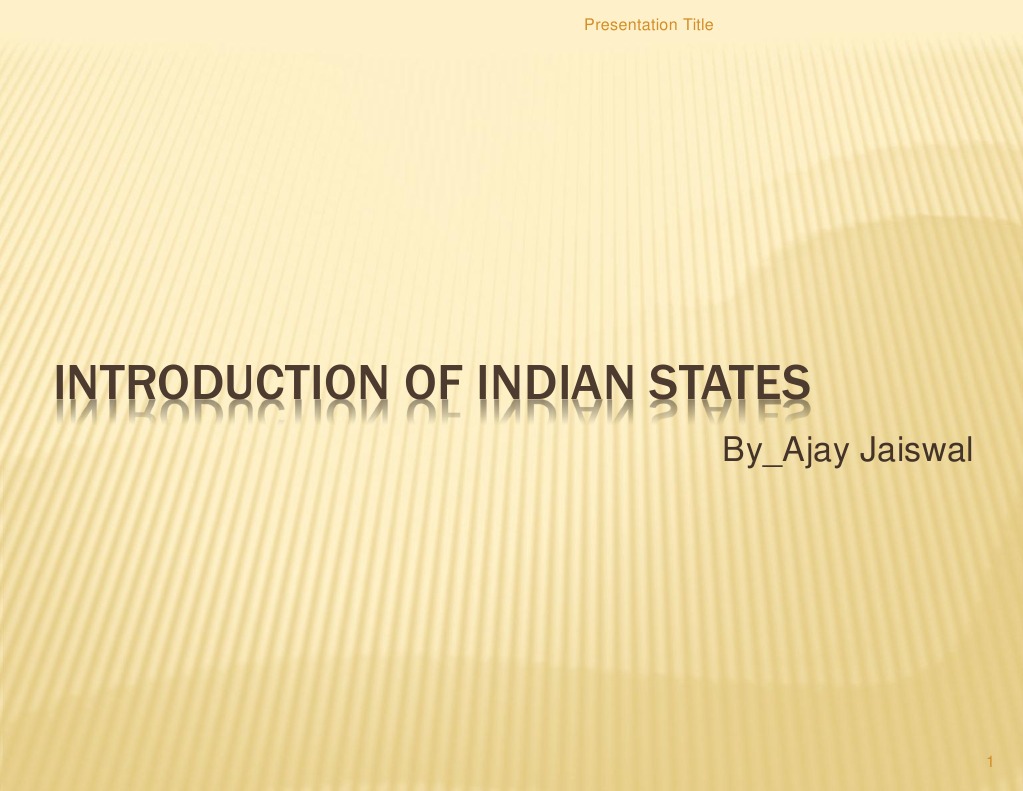 India Map Presentation by Jas | PDF