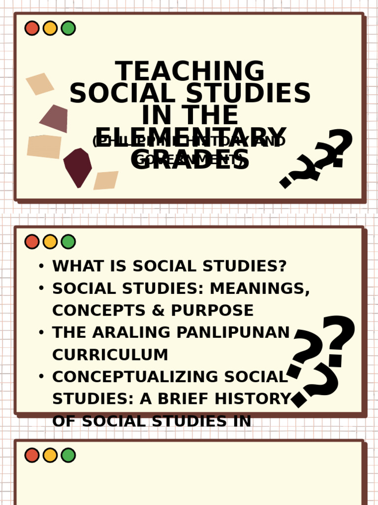 Teaching Social Studies in Elementary Grades | PDF | Learning ...