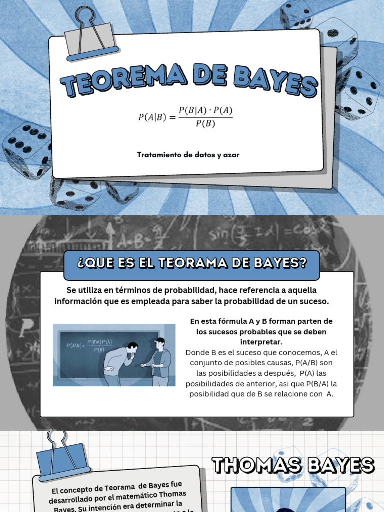 Presentacion Teorema de Bayes | PDF | Probabilidad | Probabilidades y ...