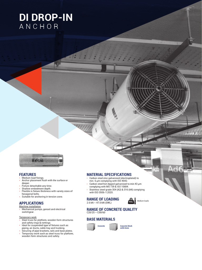 4.DI Drop-In Anchor Product Catalogue V2 | PDF | Screw | Building ...