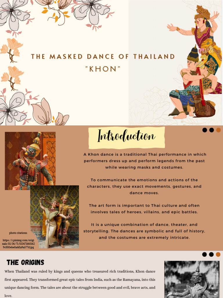 Thai Khon Masked Dance Explained | PDF | Hand