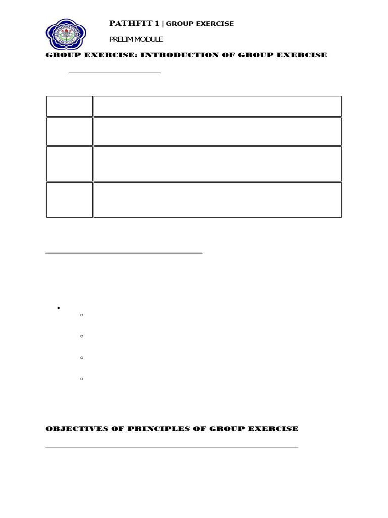 Group Exercise Overview and Benefits | PDF | Aerobic Exercise ...