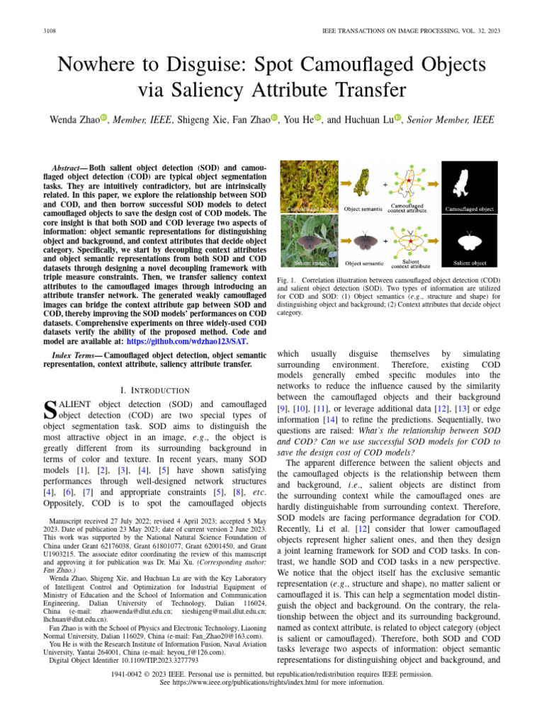 Detecting Camouflaged Objects Using SOD | PDF | Convolution | Image ...