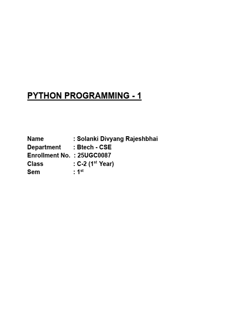 Python Project | PDF