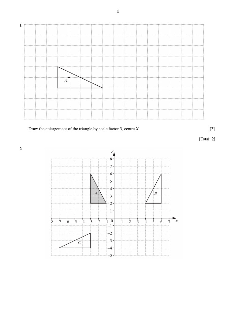 Triangle Transformations and Enlargements | PDF | Shape | Euclidean Vector