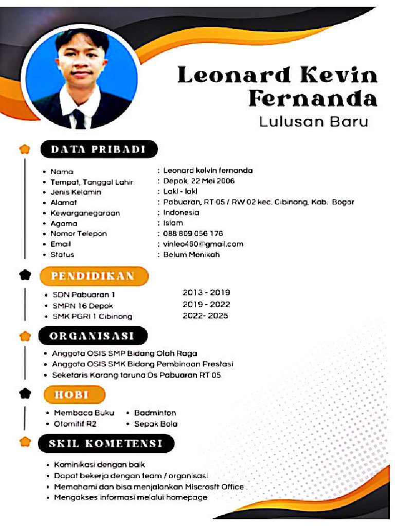 CV Leonard Kevin | PDF