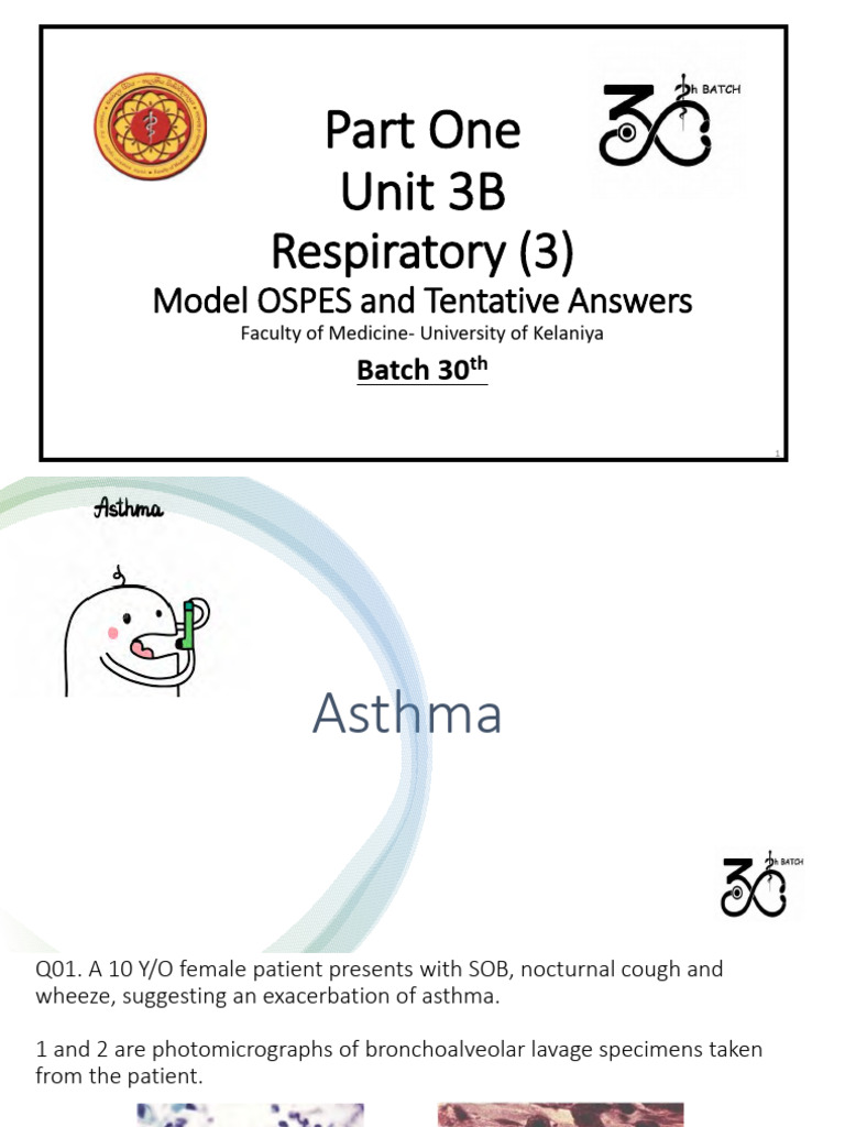 UNIT 3B OSPE-RS | PDF | Respiratory Diseases | Pneumonia
