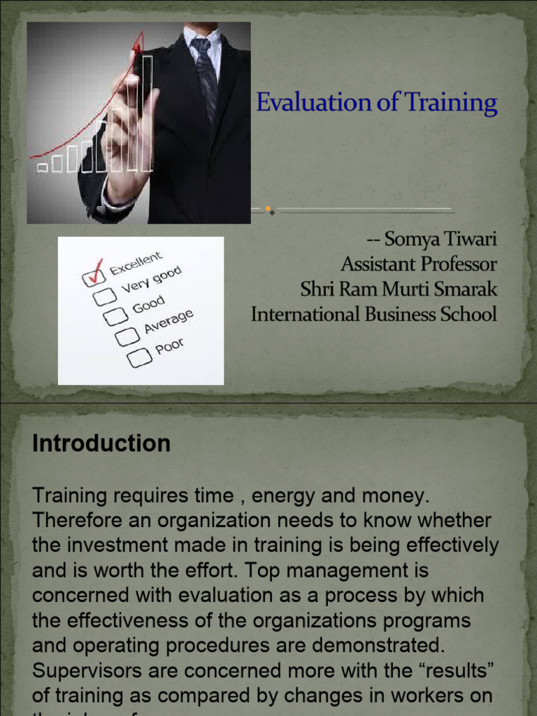 Evaluating Training Effectiveness Strategies | PDF | Evaluation | Learning