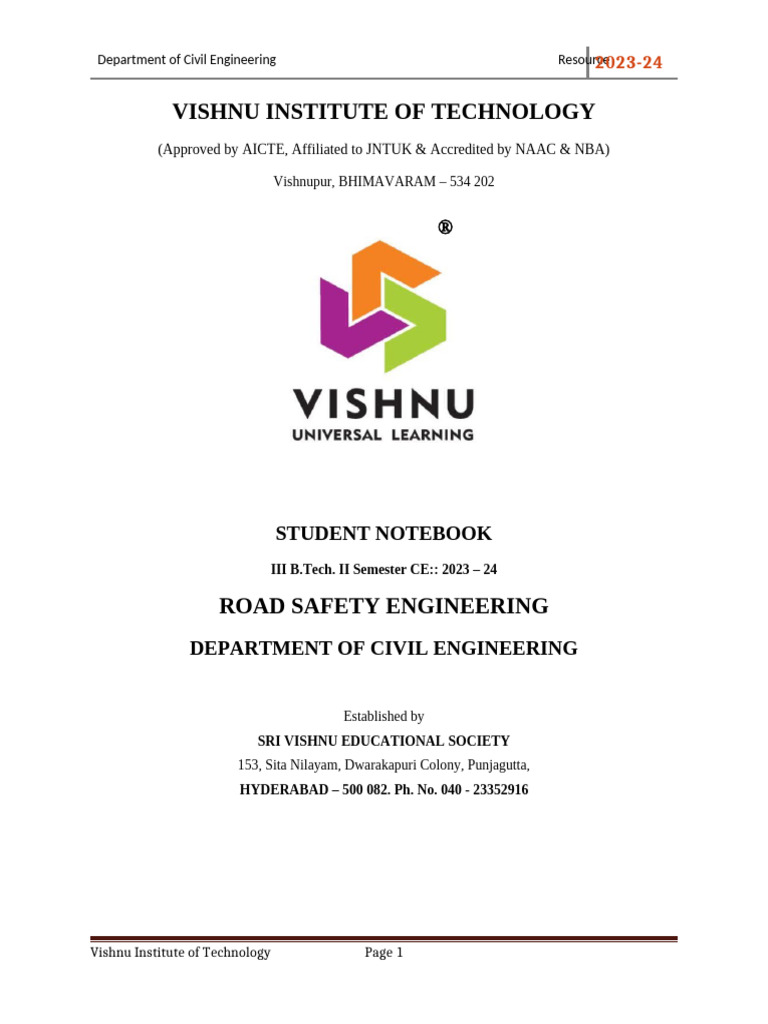 Road Safety Engineering | PDF | Traffic Collision | Road