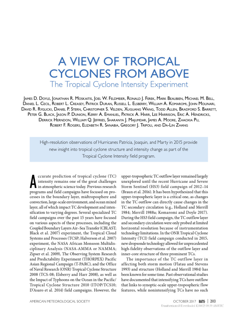 paper 6 | PDF | Tropical Cyclones | Physical Geography