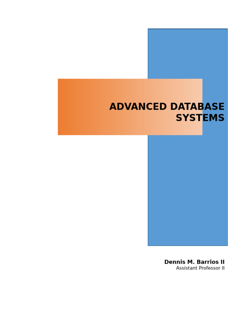 Advanced Database System_new | PDF | Relational Database | Databases