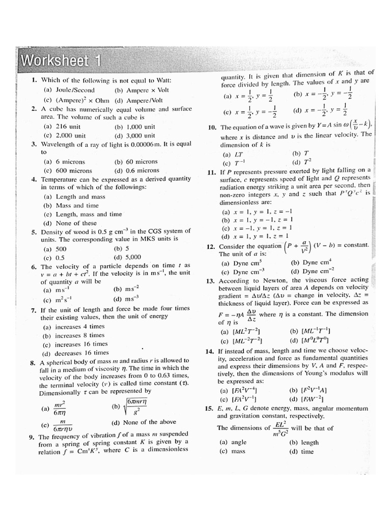 3.units and Dimensions | PDF
