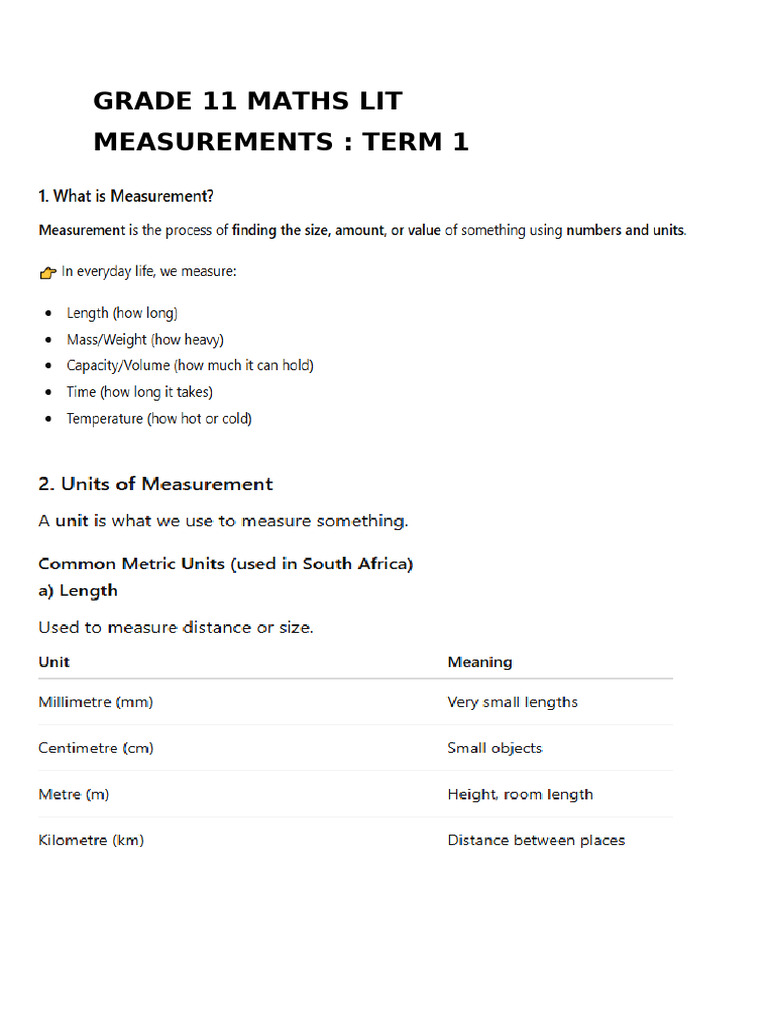 Grade 11 Maths Lit 2 | PDF