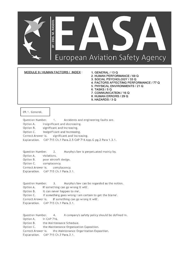 Module 09 Human Factors | PDF