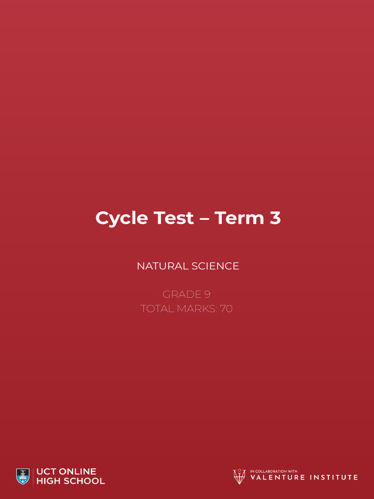 Grade 9 Natural Science Cycle Test | PDF | Series And Parallel Circuits ...