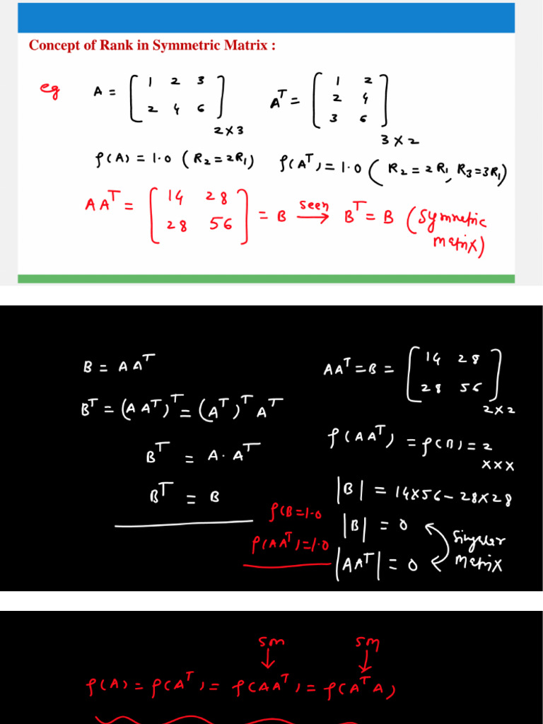 L14 Engg. Maths Rank of Matrix (Part - 03) | PDF