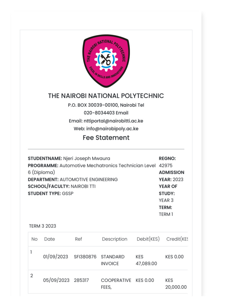 The Nairobi National Polytechnic | PDF
