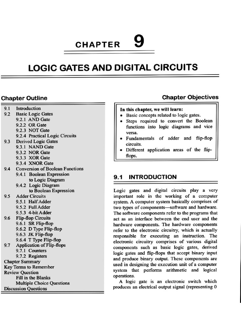 Logic Gates-unit 1 Notes | PDF