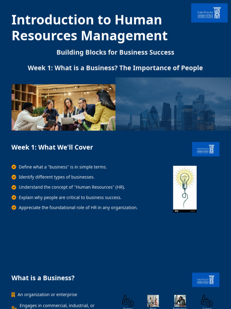 Introduction To Human Resources Management Building Blocks For Business ...