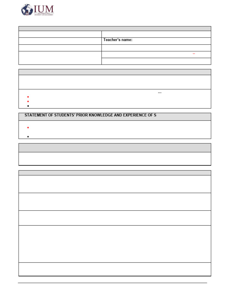 Example of A Completed Lesson Plan-1 | PDF | Learning | Lesson Plan