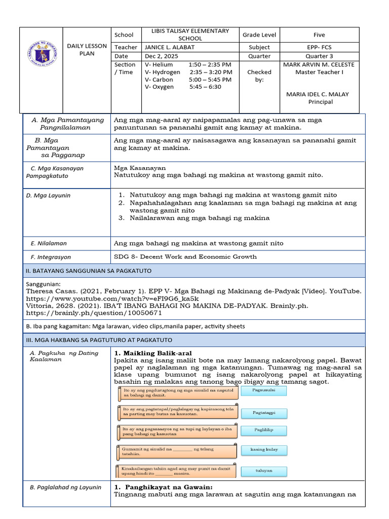 Epp 5 DLP q3 Dec 2 | PDF