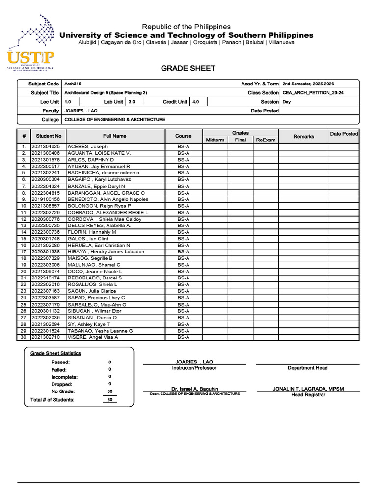 Grade Sheet UstpBjrSrDkyMj | PDF | Chess Theory | Chess Openings