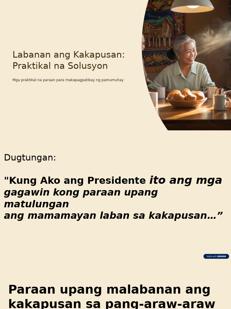 Labanan-ang-Kakapusan-Praktikal-na-Solusyon | PDF