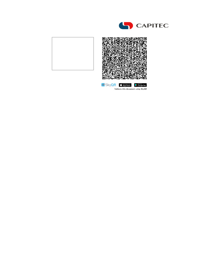 Proof of Account Details: Capitec Bank | PDF