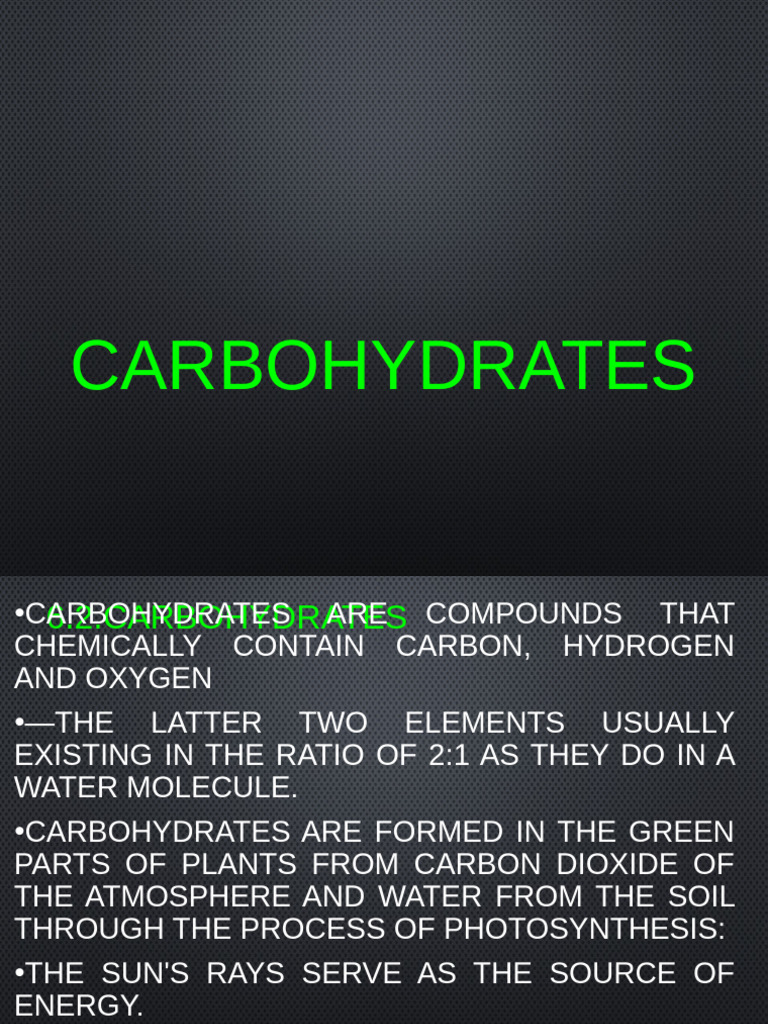 Carbohydrates and Lipids | PDF | Carbohydrates | Amino Acid