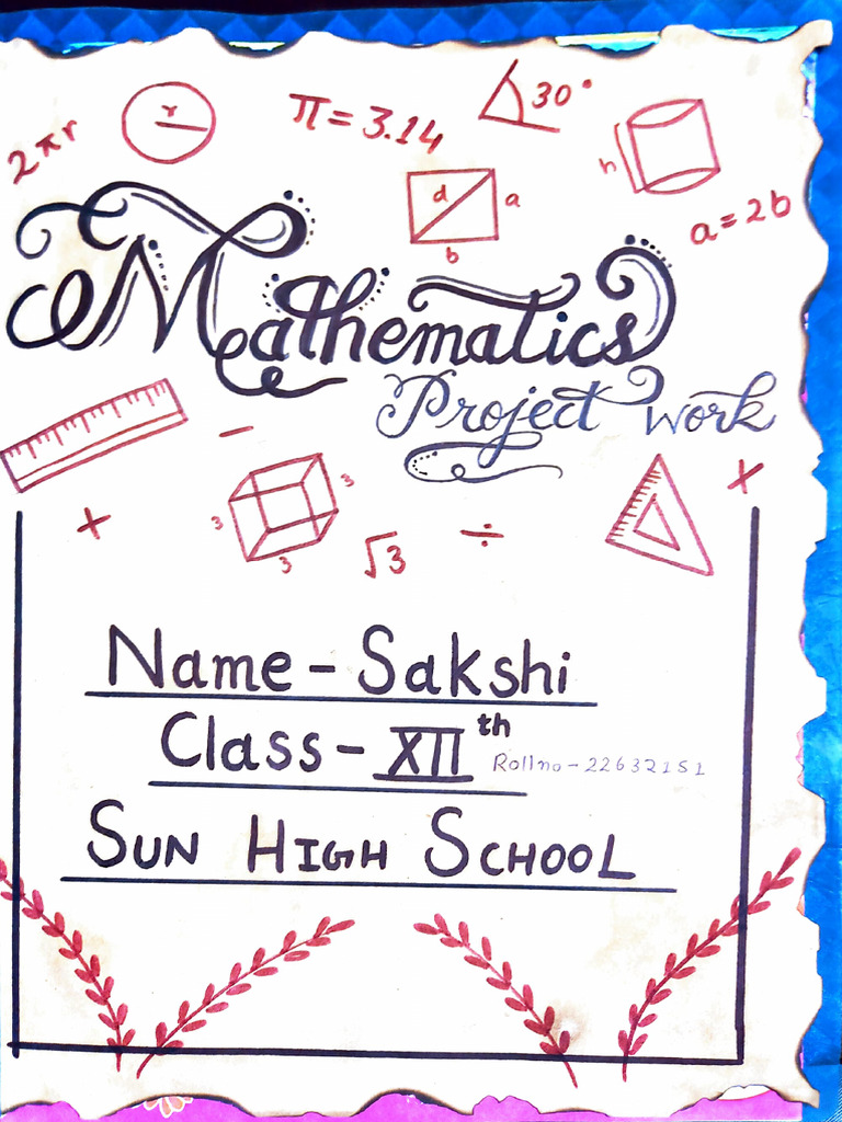 Maths Project File | PDF