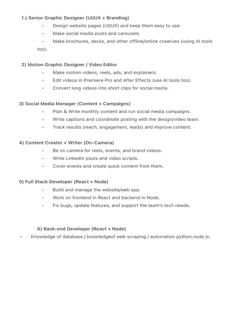 1.) Senior Graphic Designer (UIUX + Branding) | PDF