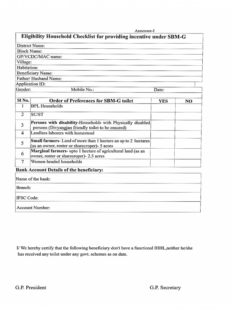Toilet Registration | PDF