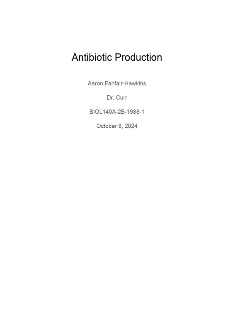 Antibotics Testing Lab Report PDF | PDF | Bacteria | Biology