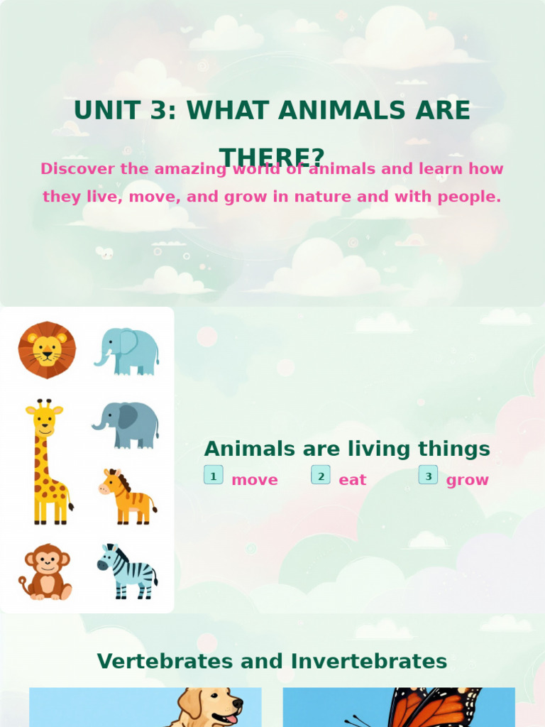 ? Unit 3 - What Animals Are There | PDF