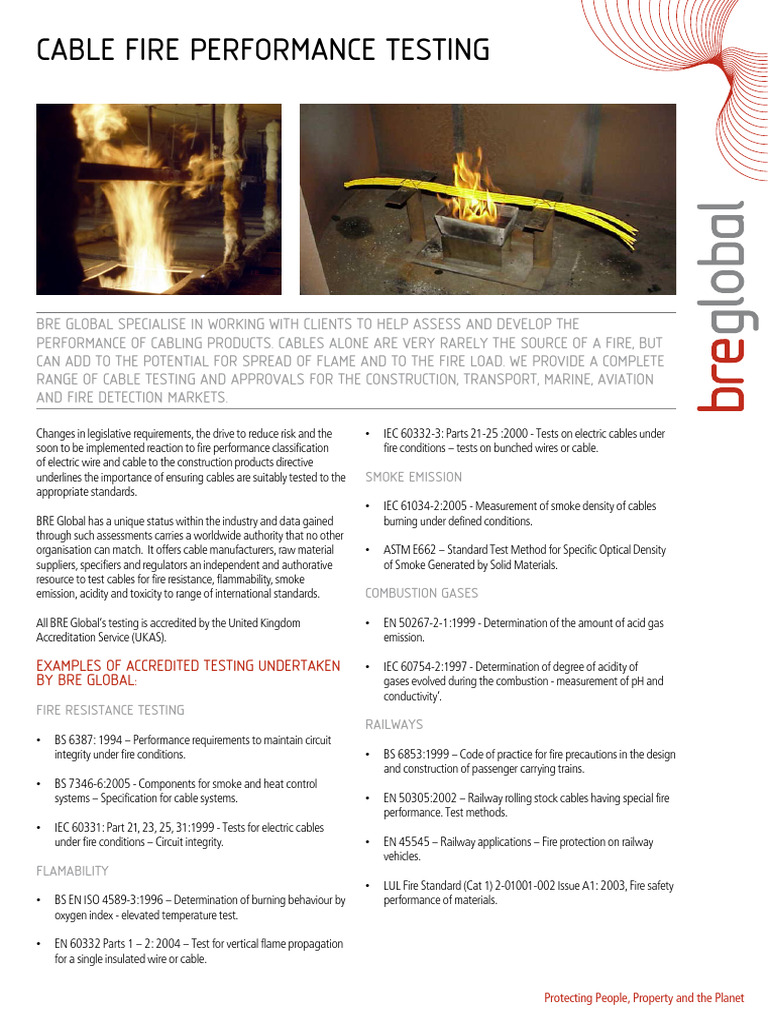 Cable Fire Performance Testing | PDF | Fires | Smoke