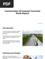 CC Road Construction Process Guide | PDF | Concrete | Road