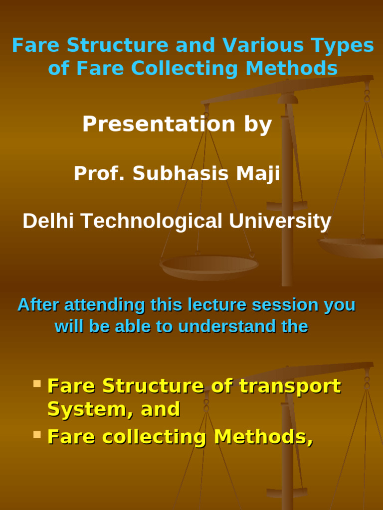 Understanding Fare Structures and Methods | PDF | Fare | Transport