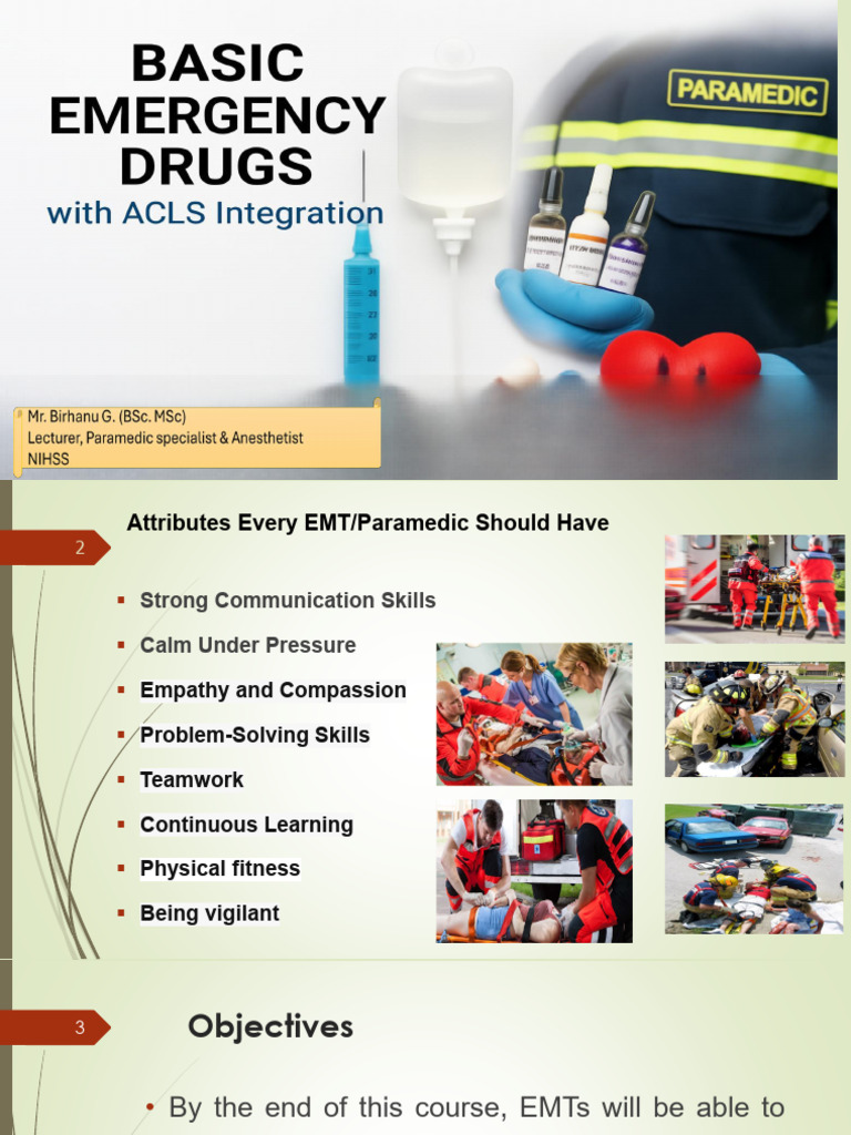 Introduction To Emergency Drugs | PDF | Opioid | Pharmacology